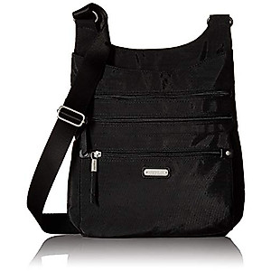 Baggallini womens Around Town Bagg With Rfid Wristlet Handbags, Black, One Size US