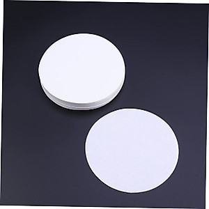 FUNOMOCYA 200pcs Medium Flow Rate Filter Paper Fine Filter Paper Grade Paper Strip Discs Filter Paper Funnel Filter Paper Filtration Paper Cellulose Filter Paper Sand Filter Clamp to White