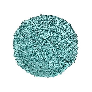 Home Weavers Bella Premium is Unique Soft Fluffy Jersey Shag Accent and Area Rug Ideal for Kitchen Living Space Bedroom or Kids Room 100% Polyester in Vibrant Colors, 60" Round, Aqua