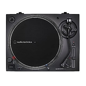 Audio-Technica AT-LP120XUSB-BK Direct-Drive Turntable (Analog & USB), Fully Manual, Hi-Fi, 3 Speed, Convert Vinyl to Digital, Anti-Skate and Variable Pitch Control Black