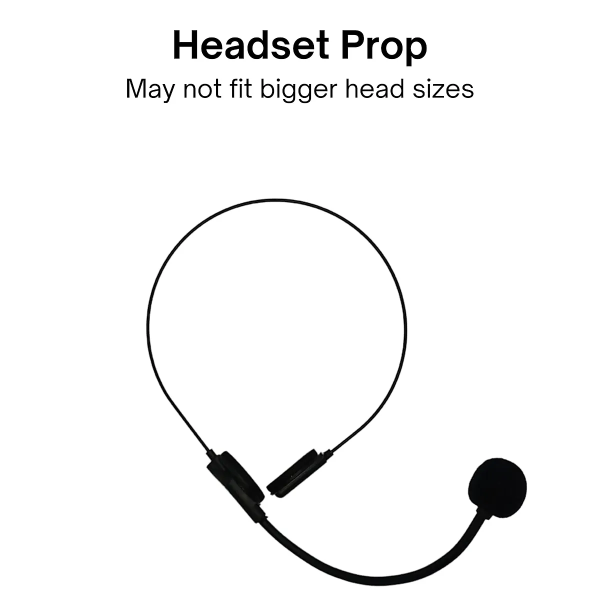 4E's Novelty Rockstar Costume Accessories Headset Prop - Fake Rock Star Singer Microphone and Headphones Halloween Costume Accessory for Kids & Adults Men Women Boys Girls,