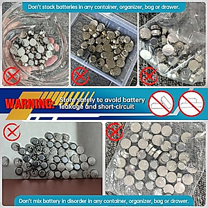 PGSONIC 50 Pack LR44 Batteries, 1.5 Volt Alkaline Button Cell Batteries with Long Lasting Power