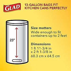 Glad OdorShield Drawstring Tall Kitchen Trash Bags - Fresh Clean - 13 Gallon - 80 Count