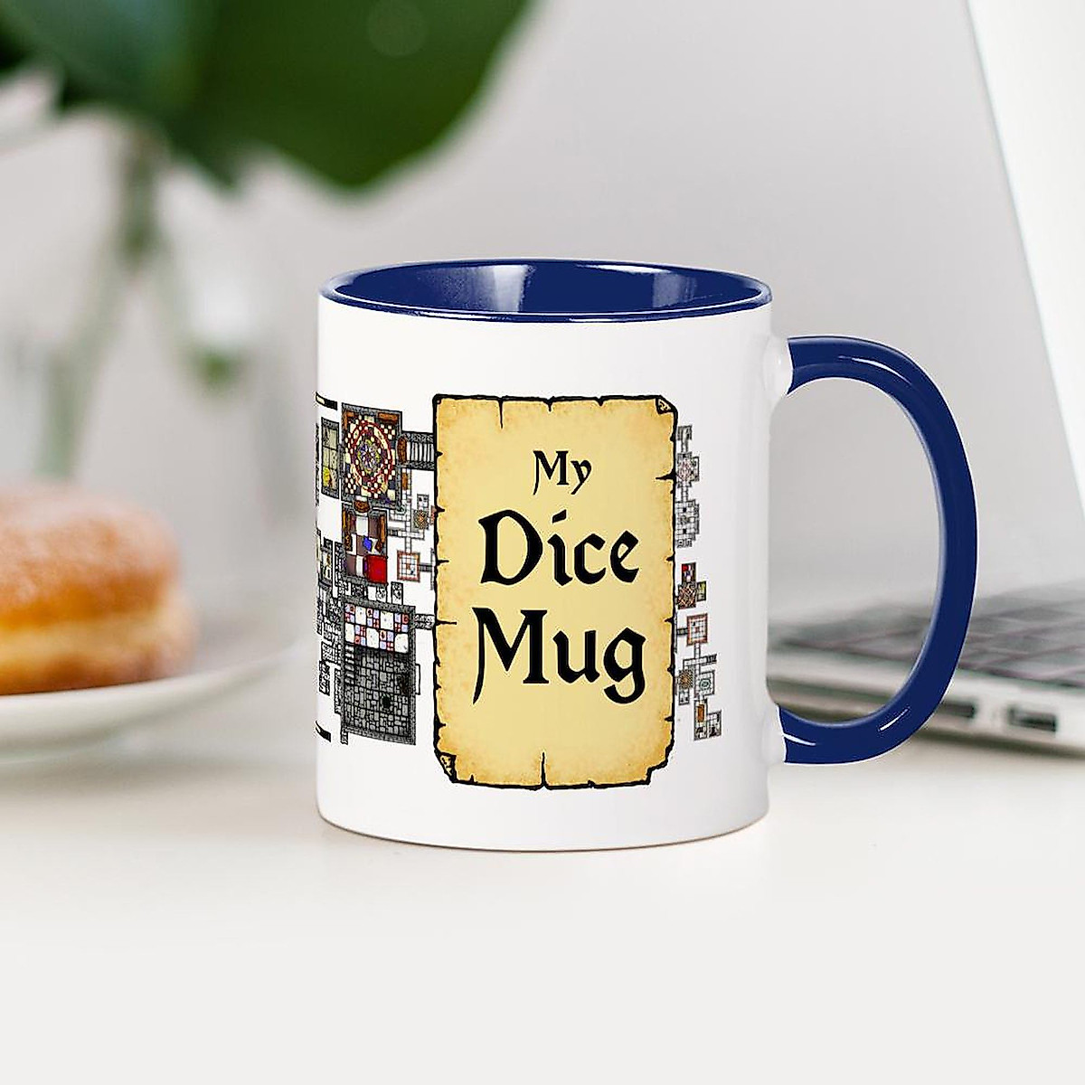 CafePress My Dice Mug Dungeon Map Ceramic Coffee Mug, Tea Cup 11 oz