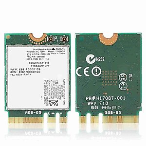 ASHATA 2.4G 5G Network Card for Intel 7260 AC 867Mbps NGFF M2 WiFi Card Laptop Network Adapter for ThinkPad T440 T440S T440P X230S X240 X240S L440 W540 etc