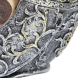 Dioche Men's Beard Shaving Set, Stainless Steel Shaving Bowl and Brush, Hair Shaving Brush and Mug Set for Men, Use for Hair Salon and Household