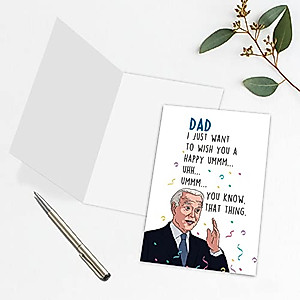 Funny Joe Biden Birthday Card for Dad, Hilarious Father's Day Card for Daddy, You Know, That Thing
