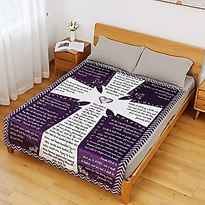 Christian Gifts for Women and Men Bible Verse Throw Blanket Super Soft Fleece Blanket Religious Gifts Inspirational and Spiritual Scriptures Blankets