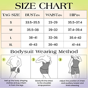 Strapless Shapewear Bodysuit for Women Tummy Control Full Body Shaper Snacthed Bodysuit Seamless Under Dresses