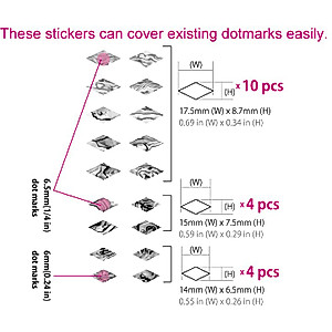 Inlaystickers Jockomo Traditional Diamond (Avalon Mix) Position Mark Guitar Bass Ukulele Inlay Sticker