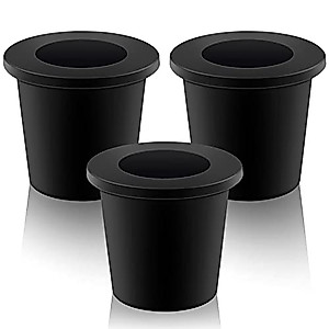 3 Pieces Patio Umbrella Cone Umbrella Wedge Plug Table Umbrella Hole Ring Plug for Patio Table Hole Opening Fits 2.5 Inch Patio Table Hole and 1.5 Inch Umbrella Pole Adapte (Black)