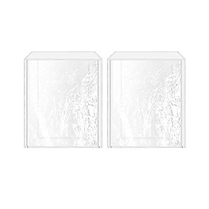 QWORK Plastic Pan Sheet Rack Cover, 10-Tier 28" x 23" x 33" Pan Rack Covers, Keep Your Bakery Goods Fresh, 2 Pack