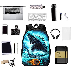 CHENGDE Cool Monster Backpack 3D Printing Dinosaur 17 Inch High Capacity Multifunction Casual Backpacks