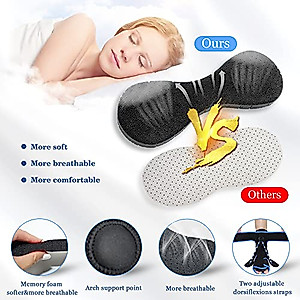 MMPANG Plantar Fasciitis Night Splint, Plantar Fasciitis Brace, Adjustable Elastic Night Splint for Plantar Fasciitis, Heel, Ankle, Arch Foot Pain, Achilles Tendonitis
