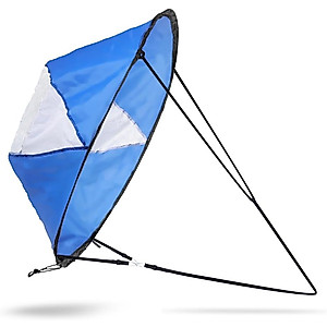 Kayak Wind Sail Downwind Wind Paddle Rowing Boats Wind Fold Up Sail Kayak Canoe Accessory
