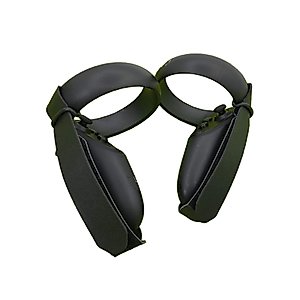 VR Controller Adjustable Knuckle Straps for Oculus Quest/ Oculus Rift S Touch Handle Microfiber Cloth Grips (1 Pair)