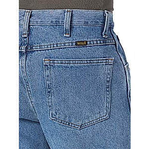 Rustler mens Classic Regular Fit Jeans, Stonewash, 36W x 32L US