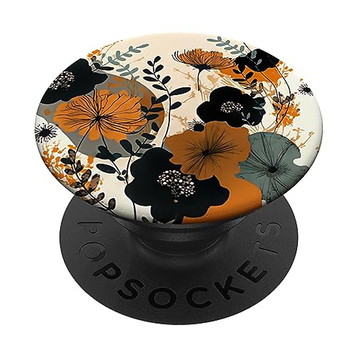 Boho Botanical Line Art Floral Greenery Wildflowers PopSockets Standard PopGrip