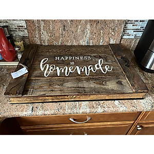 Custom Farmhouse Noodle Board Stove Cover for Gas or Electric Range