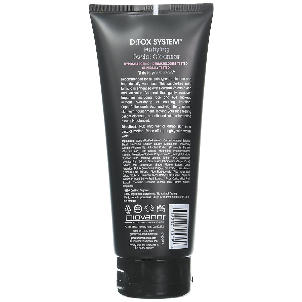 Giovanni Cosmetics Dtox System Purifying Facial Cleanser Step 1-7 fl oz