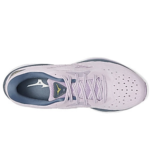 Mizuno Women's Wave Sky 6 Running Shoe, Pastel Lilac/White, 8