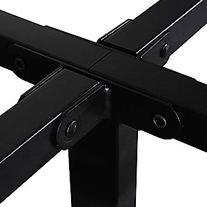 Homdock King Size Bed Frame-16 Inch Metal Platform Mattress Foundation/Sturdy Strong Steel Structure 3500 lbs Heavy Duty/Noise Free/None Slip/No Box Spring Needed/Black Finish