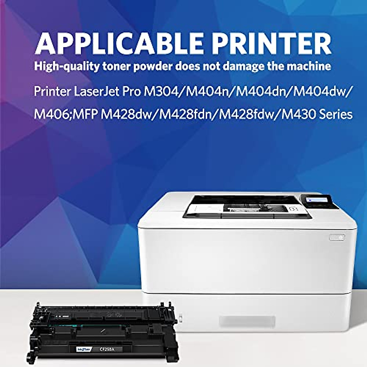 INK E-SALE [with Chip] Remanufactured 58A Toner Cartridge Replacement for HP 58A 58X CF258A Toner Black Ink for HP Pro M404dn M404n M404dw MFP M428fdw M428fdn M428dw M430f M406dn M304 M404 Printer
