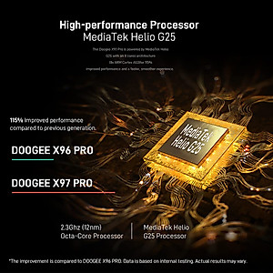 DOOGEE X97 Pro Android 12 Smartphone, 4GB+64GBUnlocked Cell Phone, 12MP Camera+5MP Camera, 6.0" HD+ Screen 4200mAh Battery Dual SIM GSM Unlocked Phone NFC GPS Face ID FM US Version, Blue