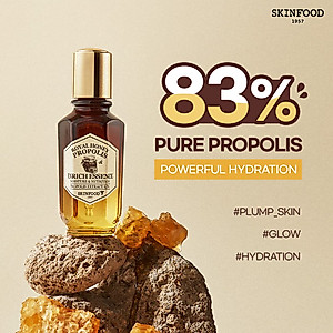 SKINFOOD Royal Honey Propolis Enrich Essence - 63% Black Bee Propolis & 10% Royal Jelly Extract Face Serum - Propolis Serum for Skin, Valentine Day Gift - 1.69 Fl. Oz. (50mL)