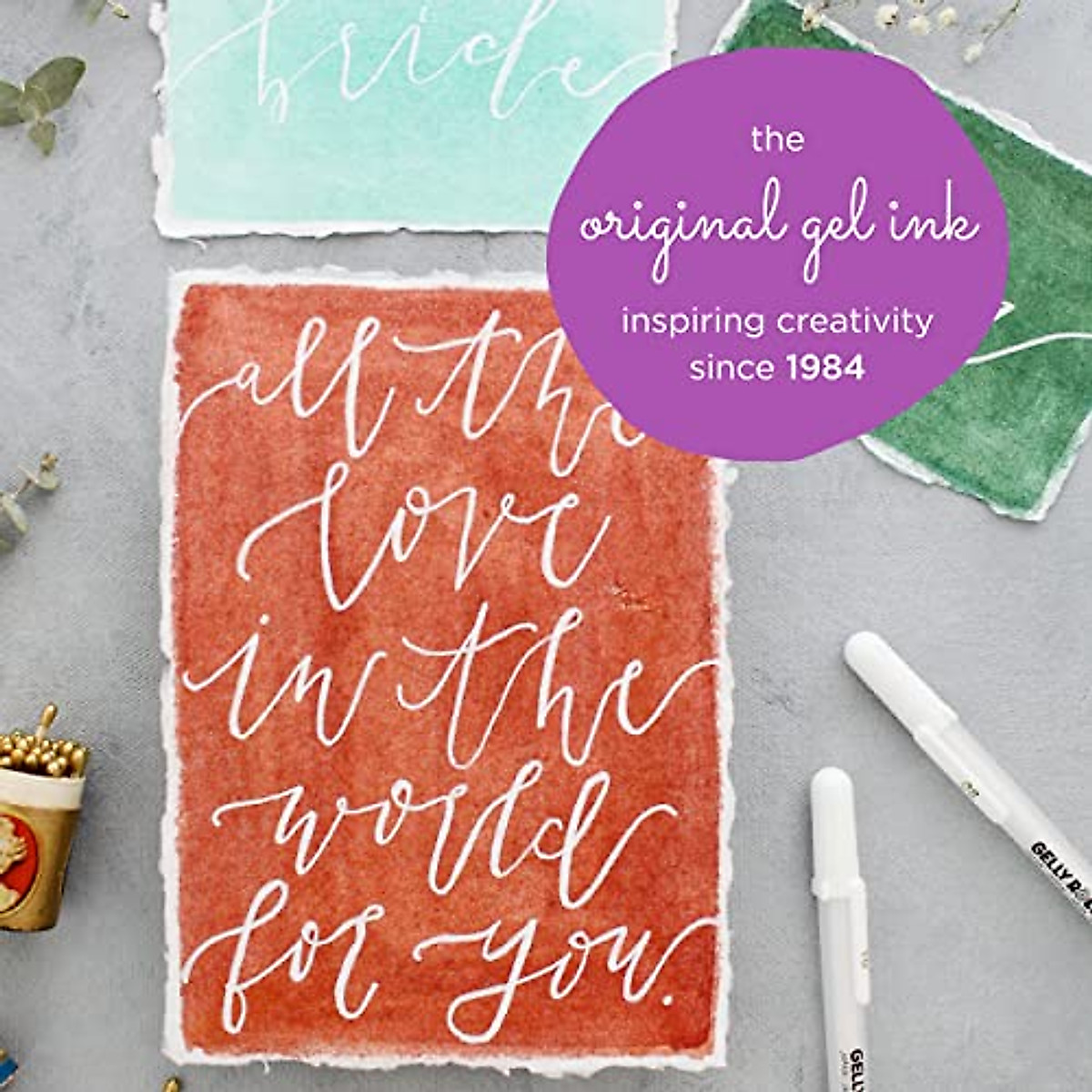 SAKURA Gelly Roll Metallic Gel Pens - Pens for Scrapbook, Journals, or Drawing - Dark Metallic Ink - Medium Line - 5 Pack