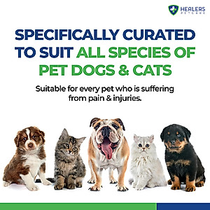 Healers PetCare Wound Cleanser - All Animal Wound and Skin Care Spray - Clean, Flush and Moisturize - Natural & Non-Toxic Pain Relief Cleaner for Dogs, Cats, & More Pets (4oz)