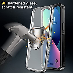 AICase for iPhone 13 Mini Case Compatible with Magsafe, Full Body Rugged with Built-in 9H Tempered Glass Screen Protector Heavy Duty Protection Shockproof Cover for iPhone 13 Mini Case 5.4"