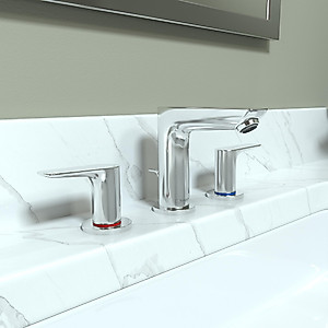 hansgrohe Talis E Modern Easy Install Easy Clean 2-Handle 3 5-inch Tall Bathroom Sink Faucet in Chrome, 71733001