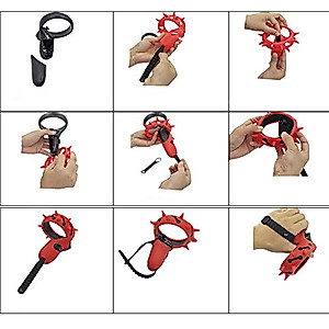 Eyglo Controller Cover + Hand Strap for Oculus Quest/Oculus Rift S Headset Silicone VR Accessories Oculus Quest Set Waterproof and Sweatproof (Red)