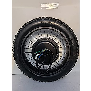 NBPOWER 20inch *4.0 3000W Electric Fat Bike Conversion kit with tire, Sabvoton Programmable Controller, TFT UKC1 Color Display, 7- Speed Freewheel, and Twist Throttle (with Color TFT Display)