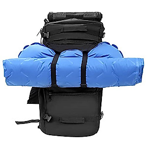 IFANGZHIWUI Hiking Backpacks 50L Camping Backpacks for Men Women 600D Oxford Outdoor for Traveling With Waterproof cover (black, 50L)