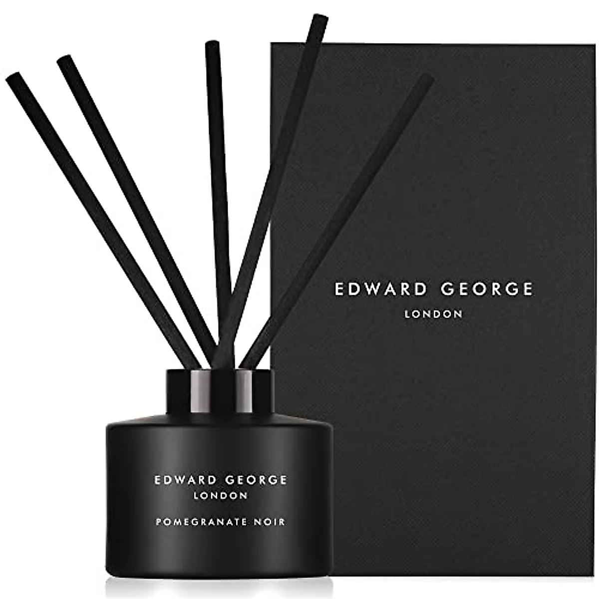 Edward George Reed Diffusers for Home Pomegranate Noir Fragrance Oil Reed Diffuser Set with 10 Oil Diffuser Sticks, 5.6 fl oz