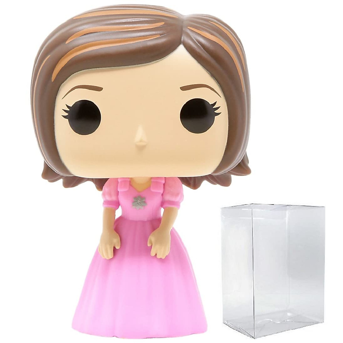 POP TV: Friends - Rachel Green in Pink Dress Funko Vinyl Figure (Bundled with Compatible Box Protector Case), Multicolored, 3.75 inches