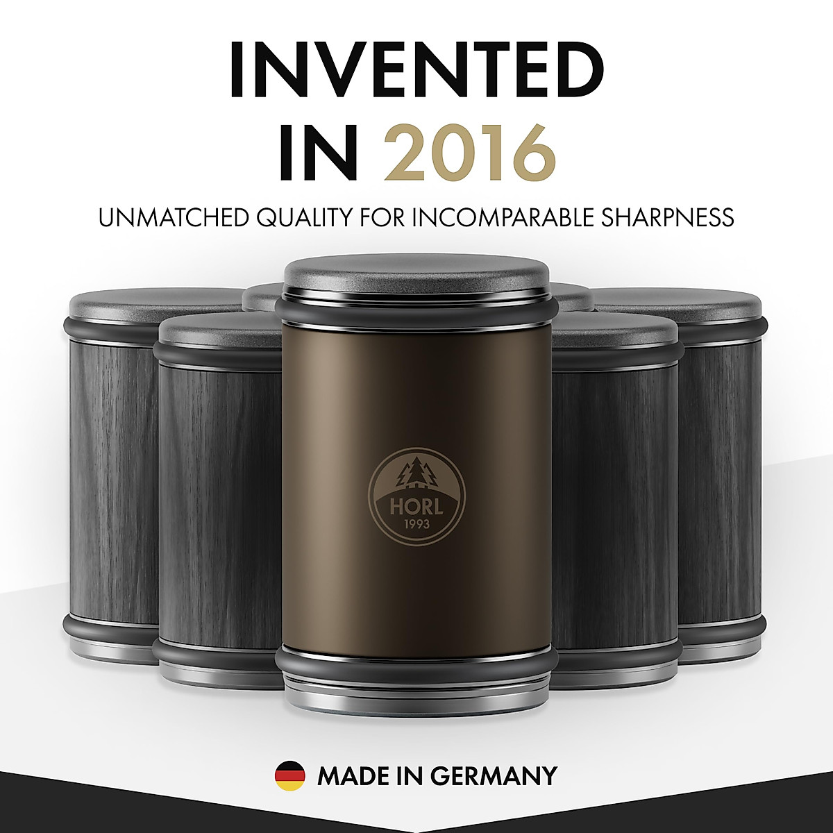 HORL 2 Pro Rolling Knife Sharpener - Kitchen Knife Sharpener for Razor Sharp Edges Made in Germany - Easy Knife Sharpening Kit with 3:1 Planetary Gear with Magnetic Holder with 15 & 20 Degrees