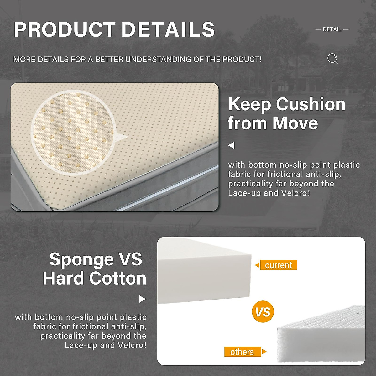 Valita Patio Furniture Set 4 Pieces Outdoor Brown Rattan Sectional Conversation Sofa Chair, Storage Box, Coffee Table,with No-Slip Cushions and Waterproof Covers, Grey