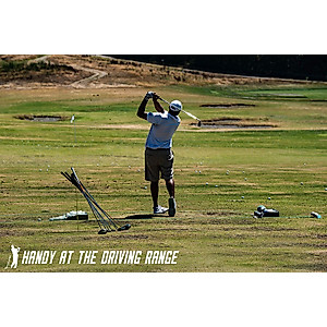 Stepkick Caddy by Bronwcyk - The World's Premier Golf Club Stand. Watch Video. (Black)