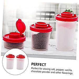 Container 2pcs Shaker Plastic Container Mini Containers Mini Plastic Containers Bottle Jalepeño Condiment Outdoor Seasoning Jars Portable Shaker Outdoor