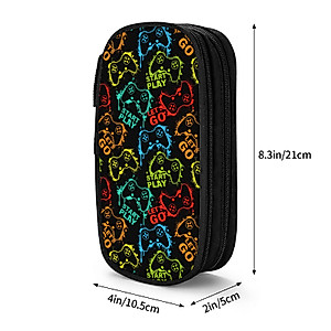 YETTA YANG Video Game Cool Pencil Box Case for Pen Holders Office Supplies Big Capacity large