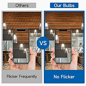 SHINESTAR E26 LED Bulb 60 Watt Dimmable, 4000K Bright White, Edison Light Bulbs for Bathroom Vanity, 4-Pack