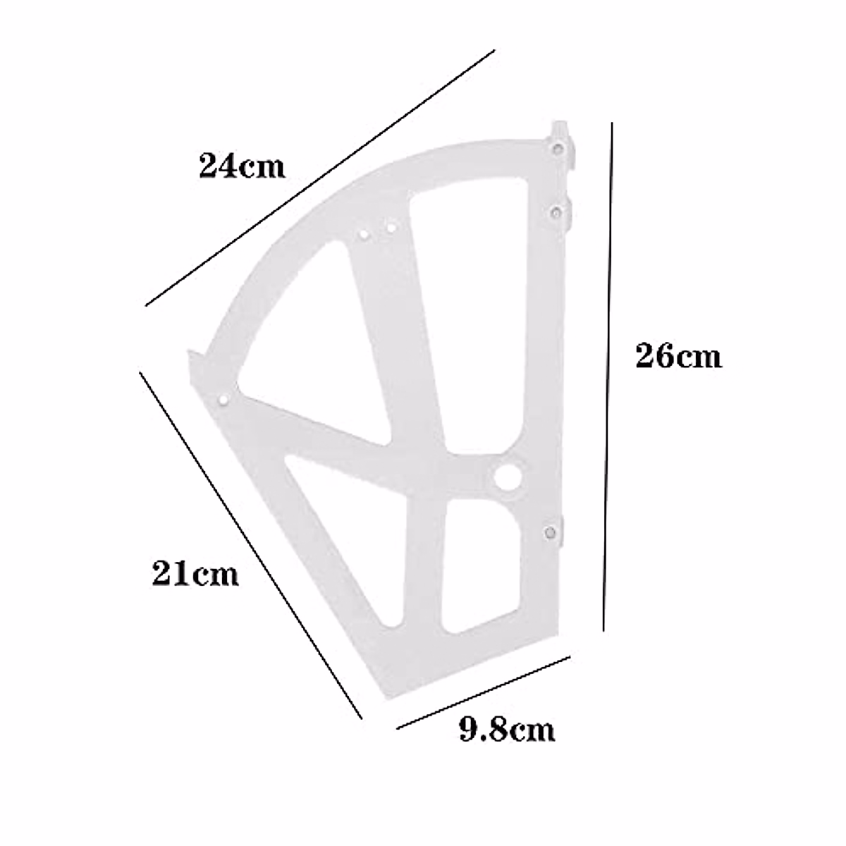 1 Pair Shoe Cabinet Shelf Home Plastic Hollowed Two Layers Rack Shoes Drawer Cabinet Hinges for Shoes Rack, Shelf, Cabinet