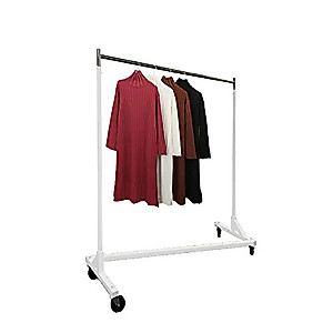 Heavy Duty 400lb Load Garment Clothing Z Rack - Rolling Garment Z Rack for Home, Retail Display, Durable Square Tubing, Commercial Grade Clothing Rack. Display Racks, Coat Rack Fixtures