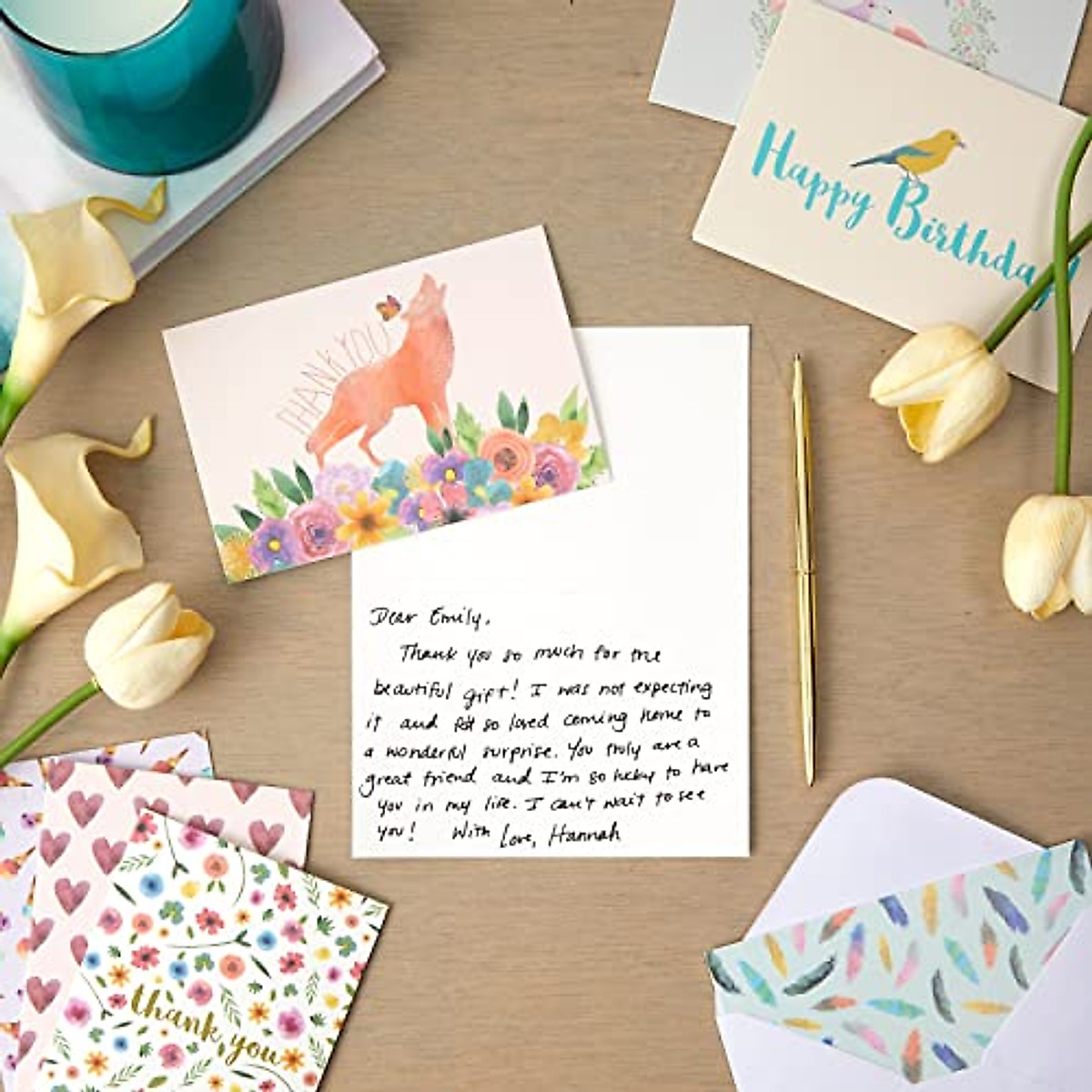 48-Pack Assorted Cards with Envelopes for All Occasions, Box Set of Greeting Cards for Birthdays, Congratulations, Weddings, Thank You, Thinking of You Notes, 48 Designs (4x6 In)