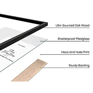 HAUS AND HUES 11x14 Black Frame – 11x14 Black Picture Frame That Comes Ready-to-hang, Black 11x14 Picture Frame Perfect for Hanging Vertically or Horizontally, 11x14 Frame Black