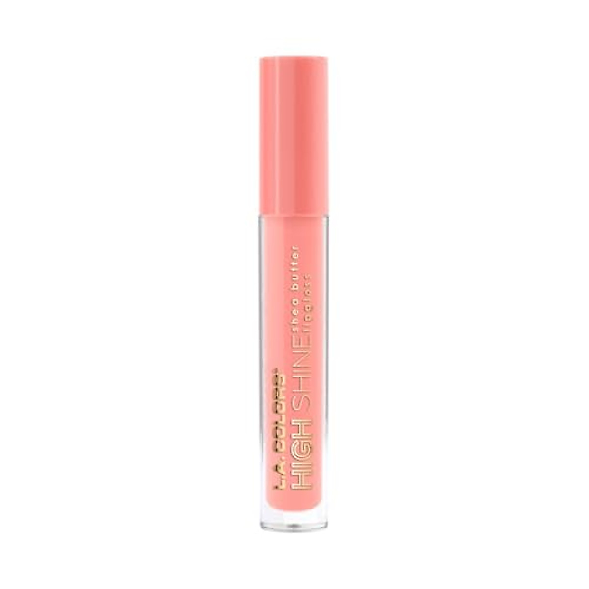 L.A. COLORS High Shine Shea Butter Lip Gloss, Baby Cakes, 0.14 Oz