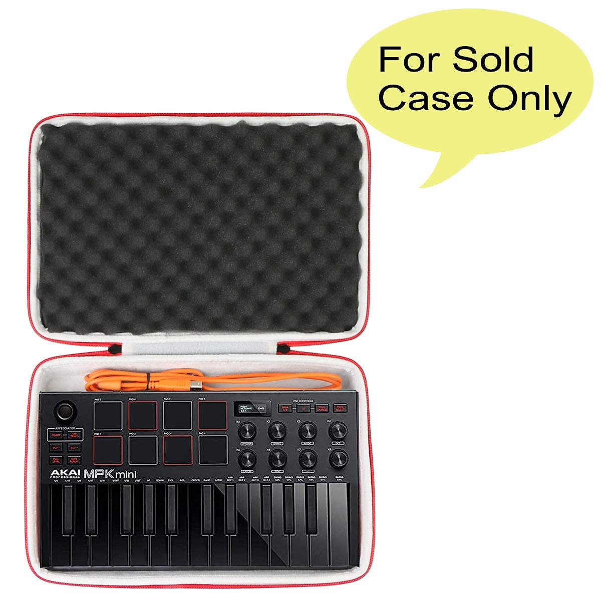 co2CREA Hard Case replacement for AKAI Professional MPK Mini MK3 / MPK Mini Play MK3 25 Key USB MIDI Keyboard Controller